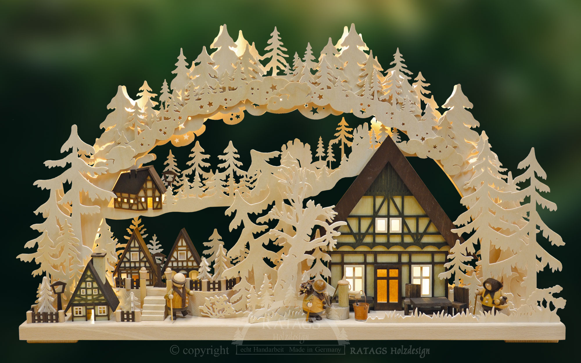 Schwibbogen Dörflein, groß